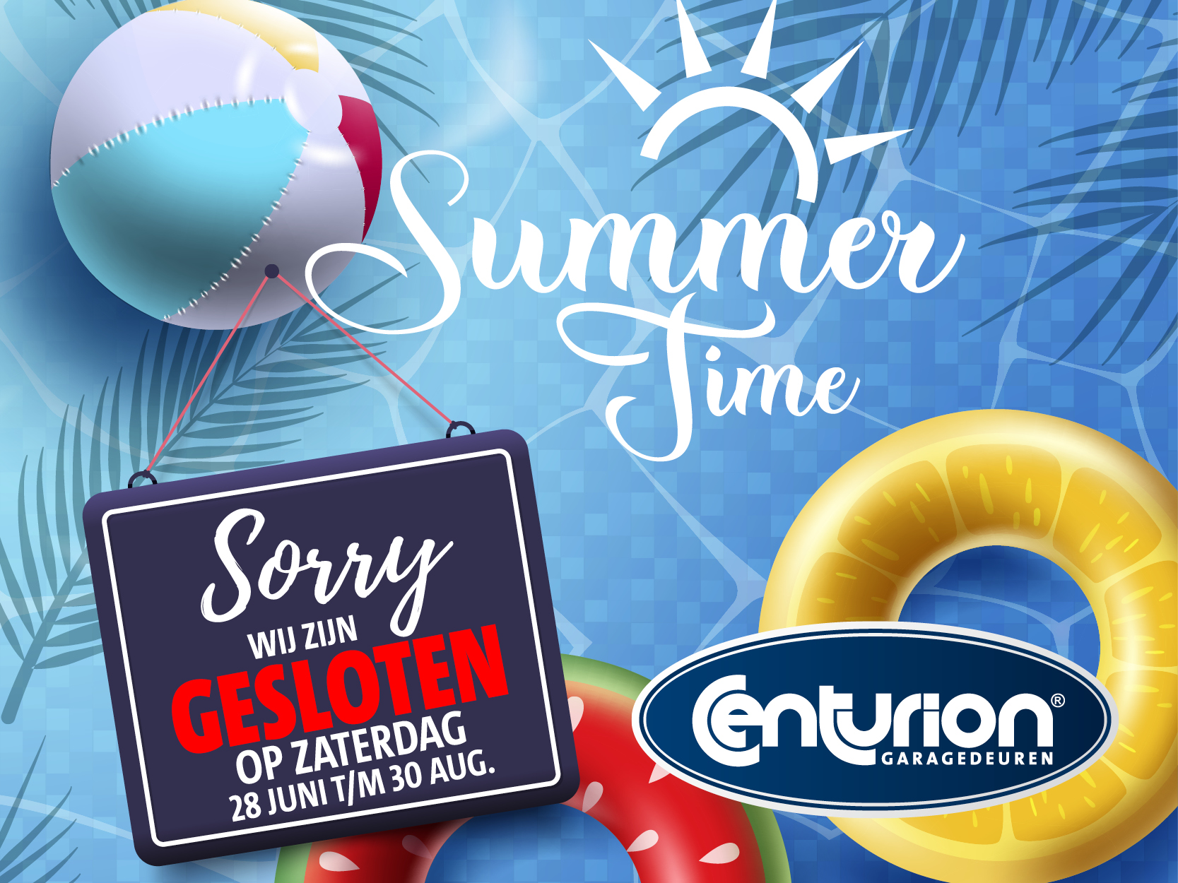 Summer Time bij Centurion Garagedeuren | Centurion Garagedeuren